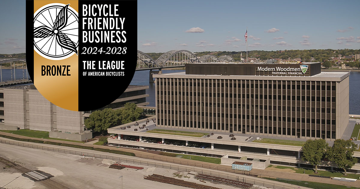 Modern Woodmen named Bicycle Friendly Business